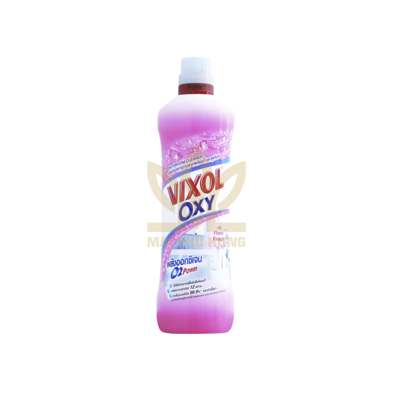 Nước Tẩy Bồn Cầu và Nhà Tắm Vixol Oxy Hồng Hương Hoa 700ml