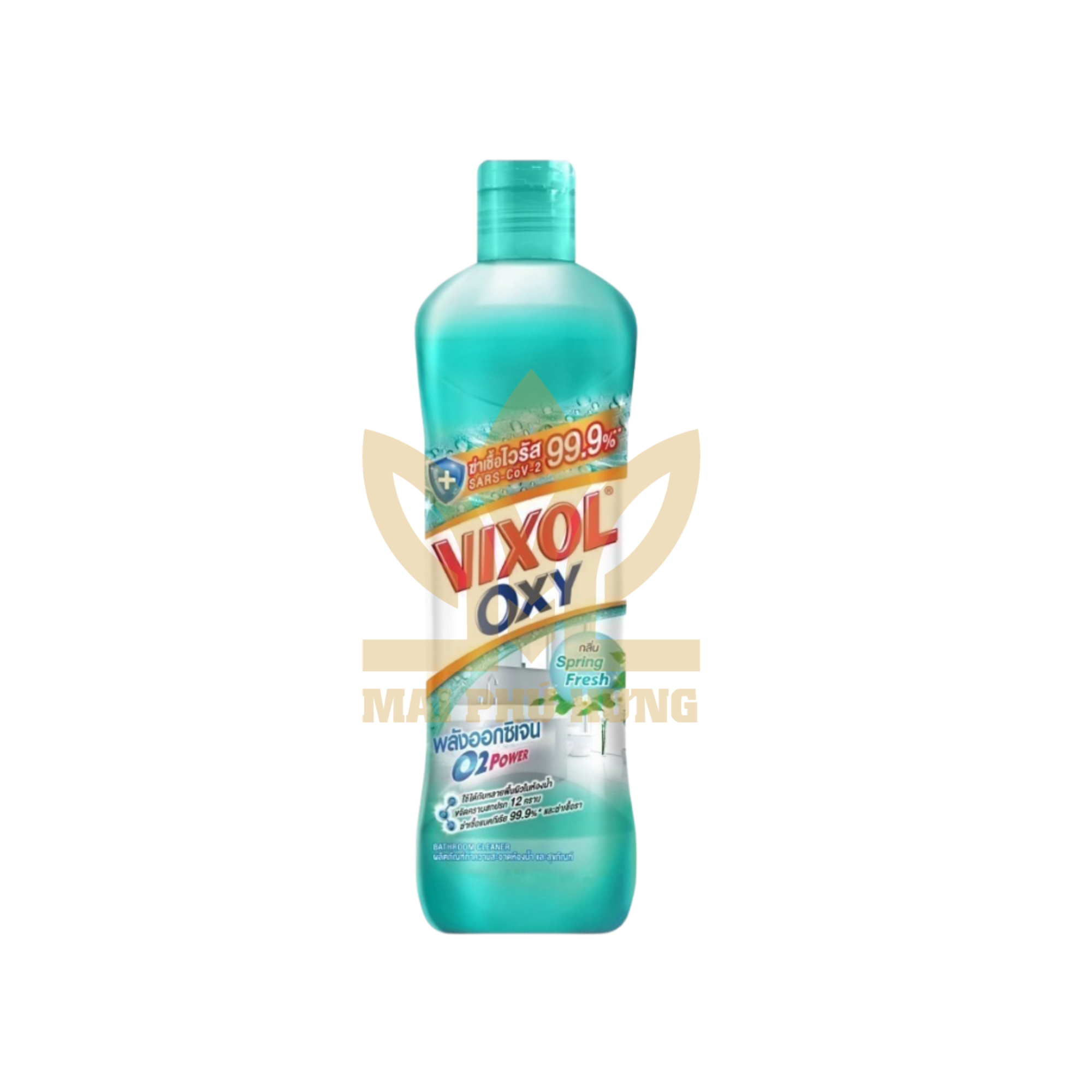 Nước Tẩy Bồn Cầu và Nhà Tắm Vixol Oxy Xanh Spring Fresh 700ml